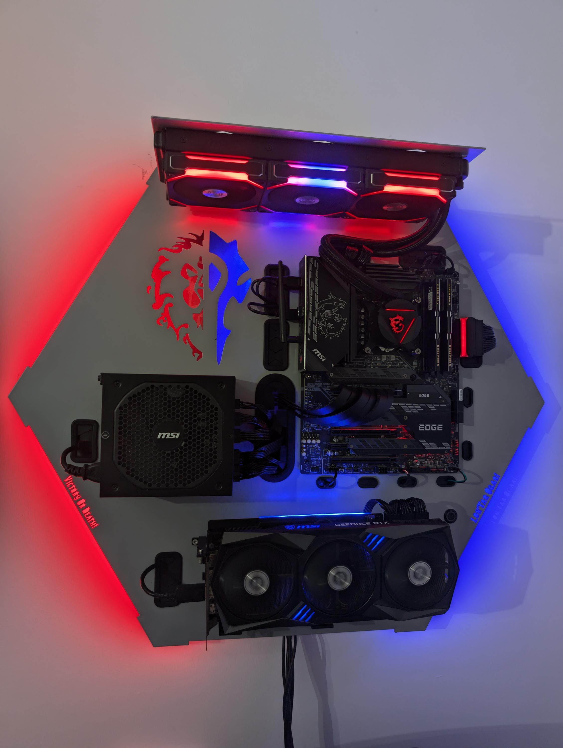 SNOV PC Hexagon Wall Mounted Case / Your Fan Art / Logo // World of ...