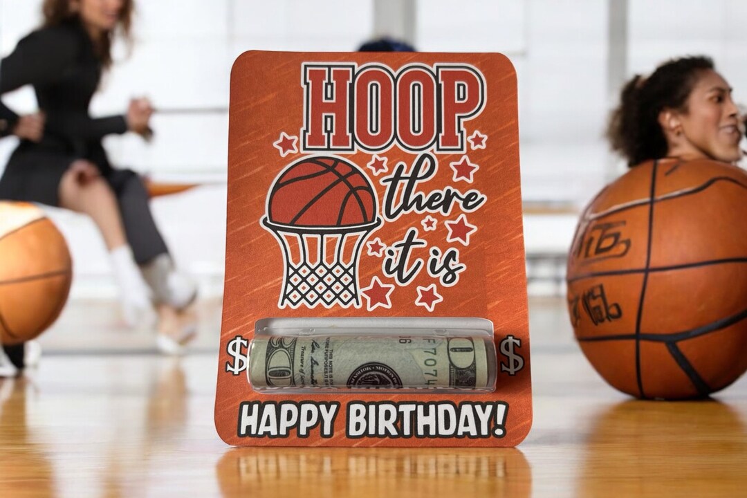 Birthday Money Card Holder Basketball Birthday Money Card Holder ...