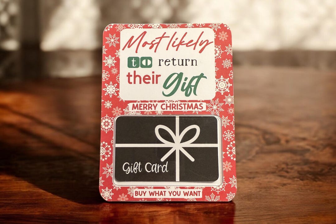 Christmas Gift Card Holder for Christmas Card for Stocking Stuffer From ...