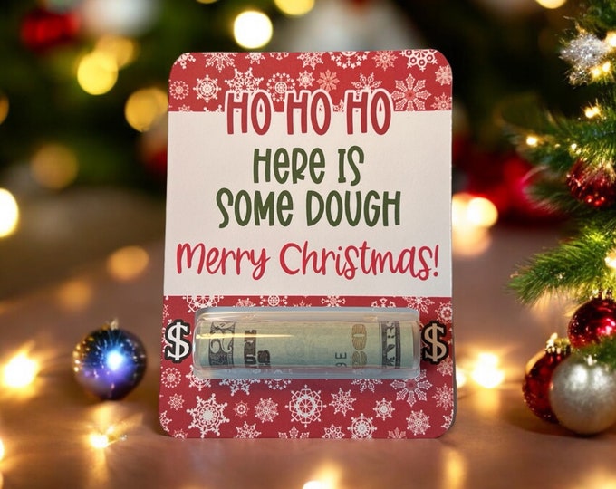Ho Ho Ho Here's Some Dough- Money Card Holder - Etsy