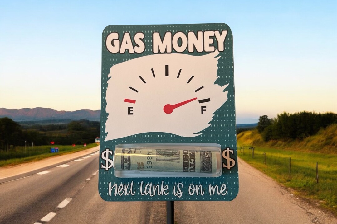 Gas Money Card Holder, Next Tank on Me, Money Card Holder, Cash Holder ...