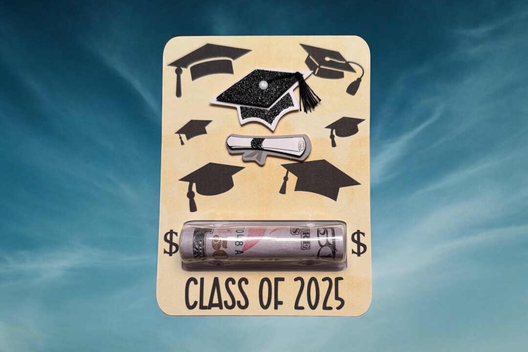 Graduation 2025 Money Card Holder Dimensional Card, Money Card, Rolled ...