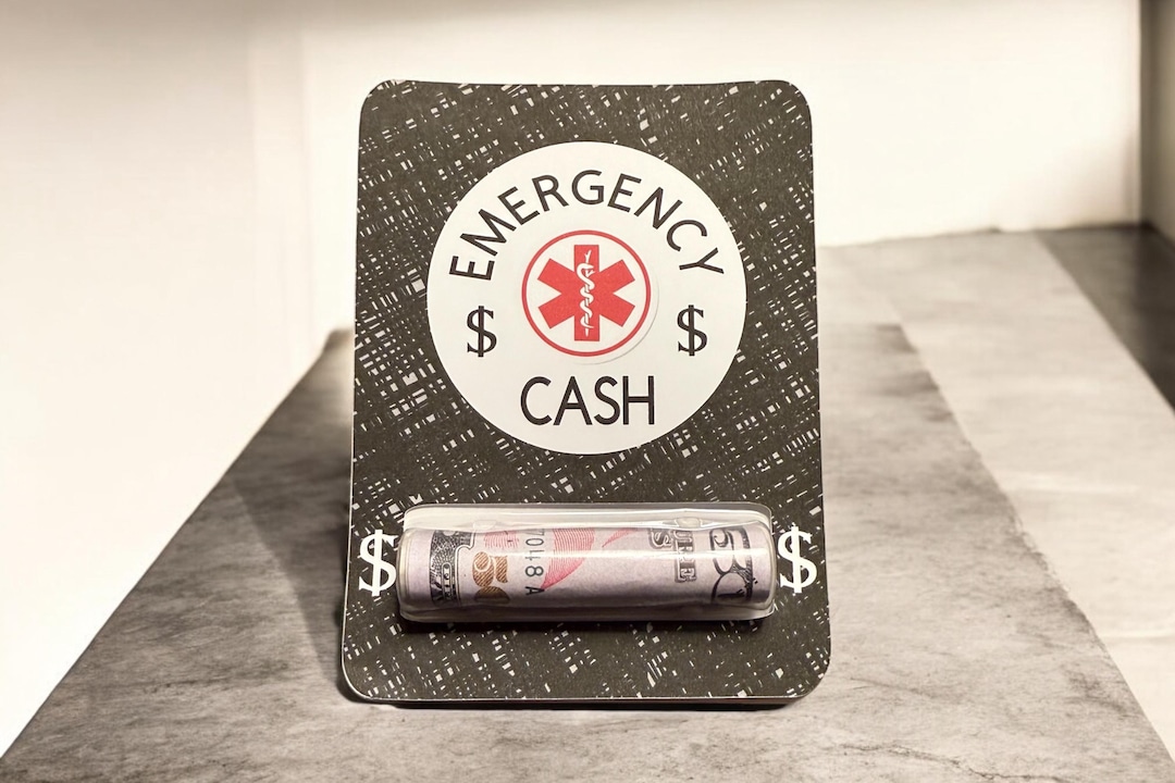 Emergency Cash Money Card Holder, Cash Holder, Cash Gift for College ...