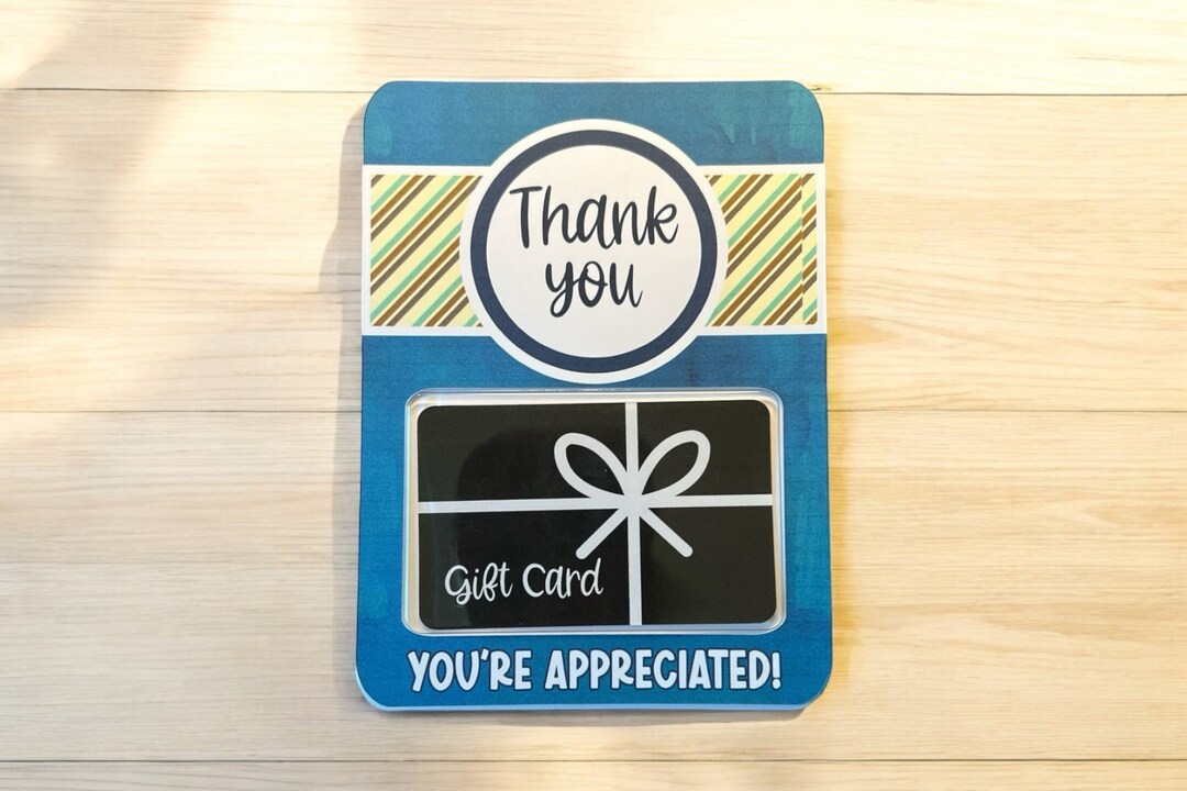 Thank You Gift Card Holder to Show Your Appreciation With a Gift Card ...
