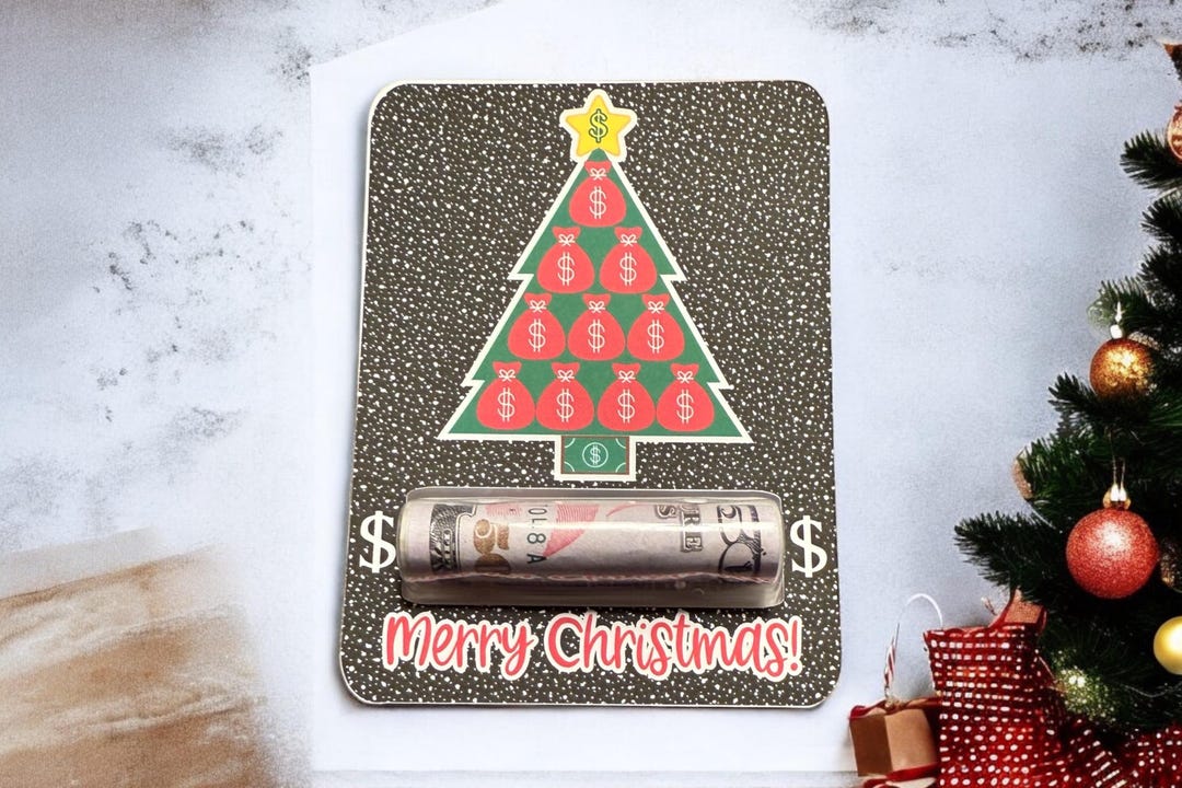 Christmas Money Tree, Money Card Holder for Stocking Stuffed - Etsy