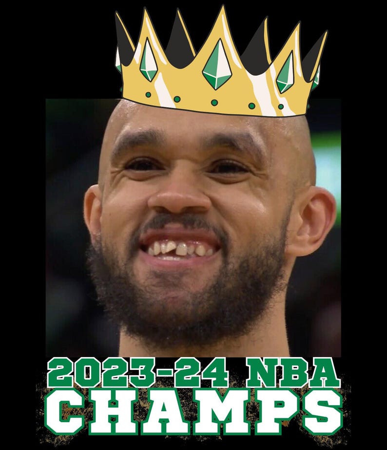 Celtics NBA Champs T-shirt: Derrick White Chipped Tooth - Etsy