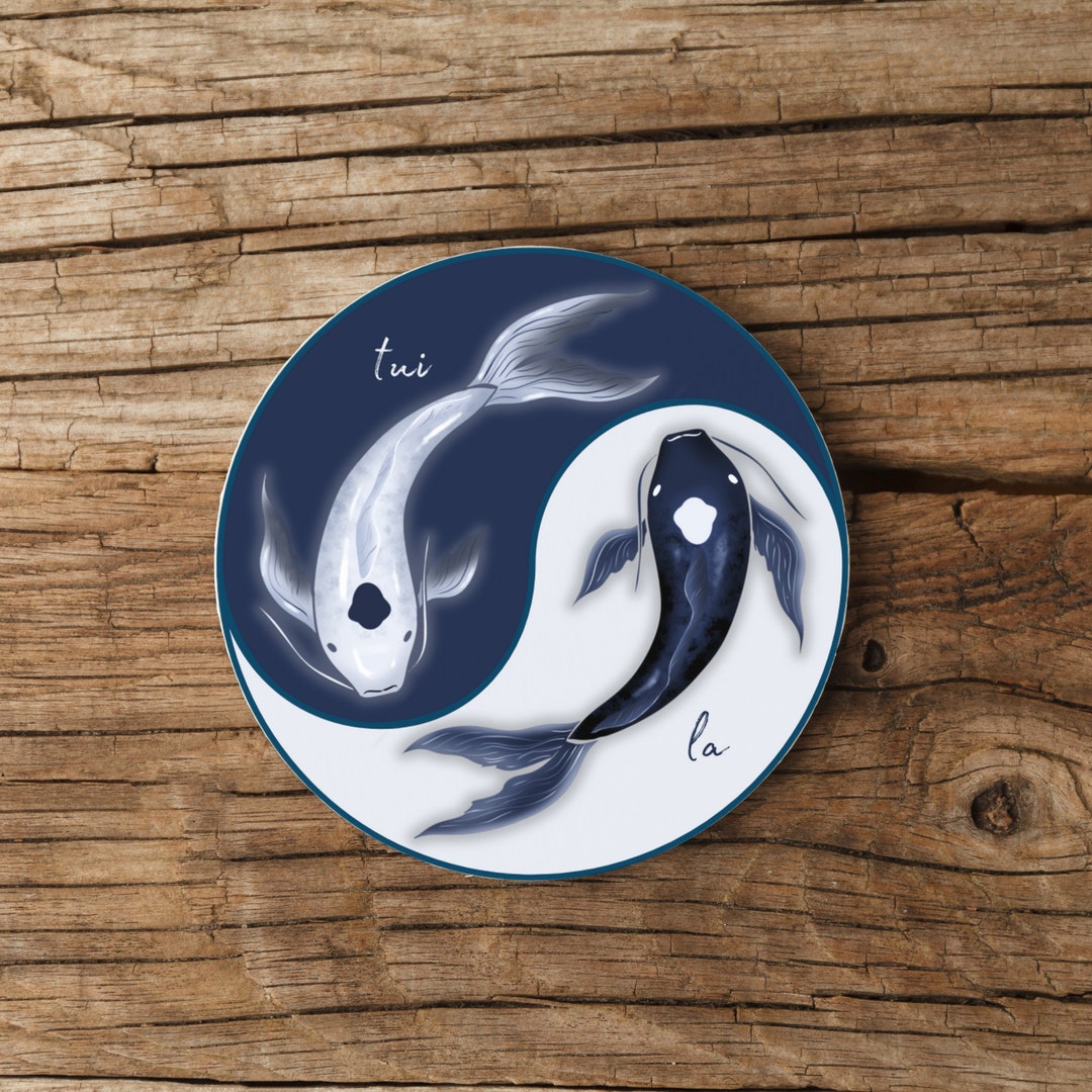 ATLA Tui and La Coasters Circle or Square Avatar Yin Yang Individual ...