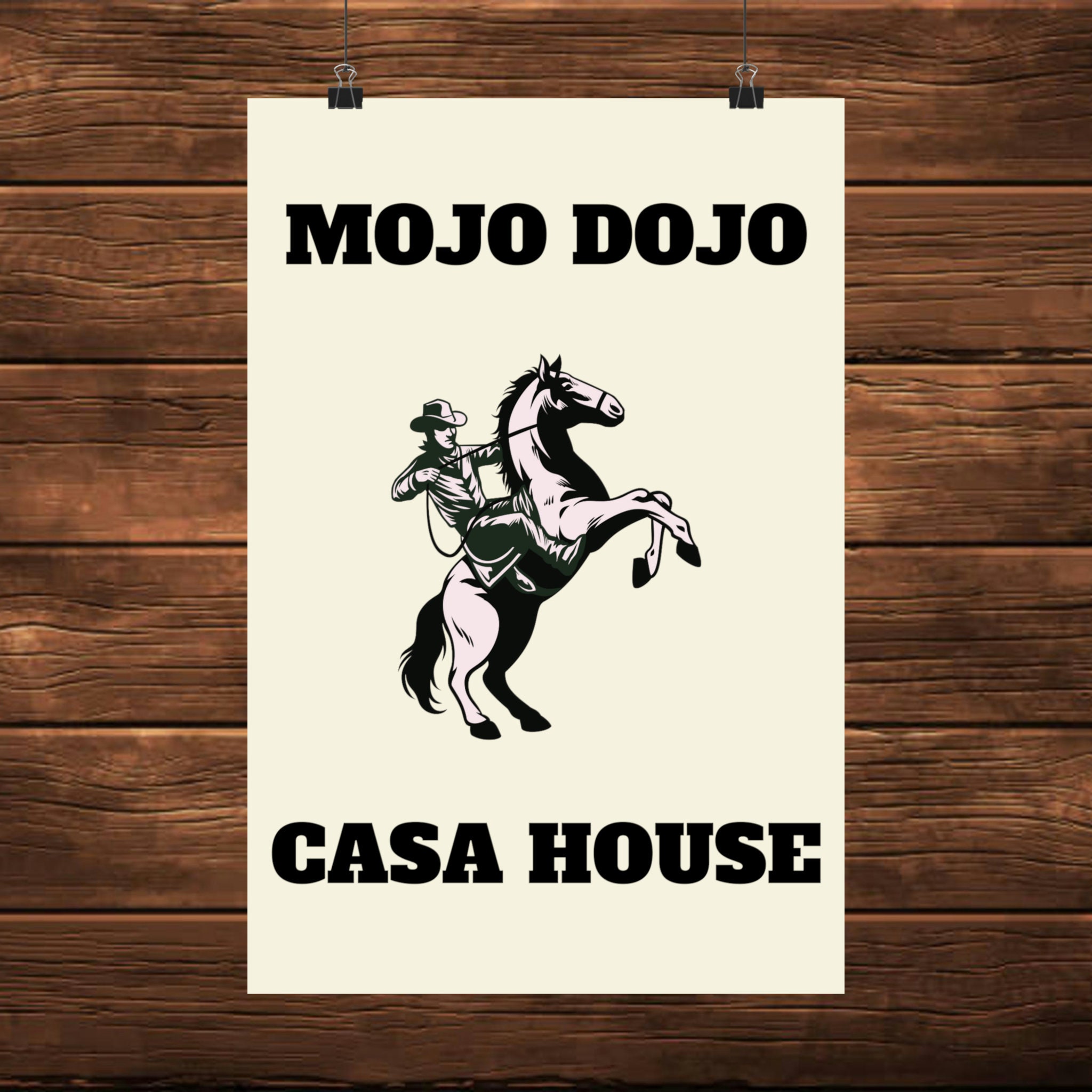 Mojo Dojo Casa House Poster Etsy