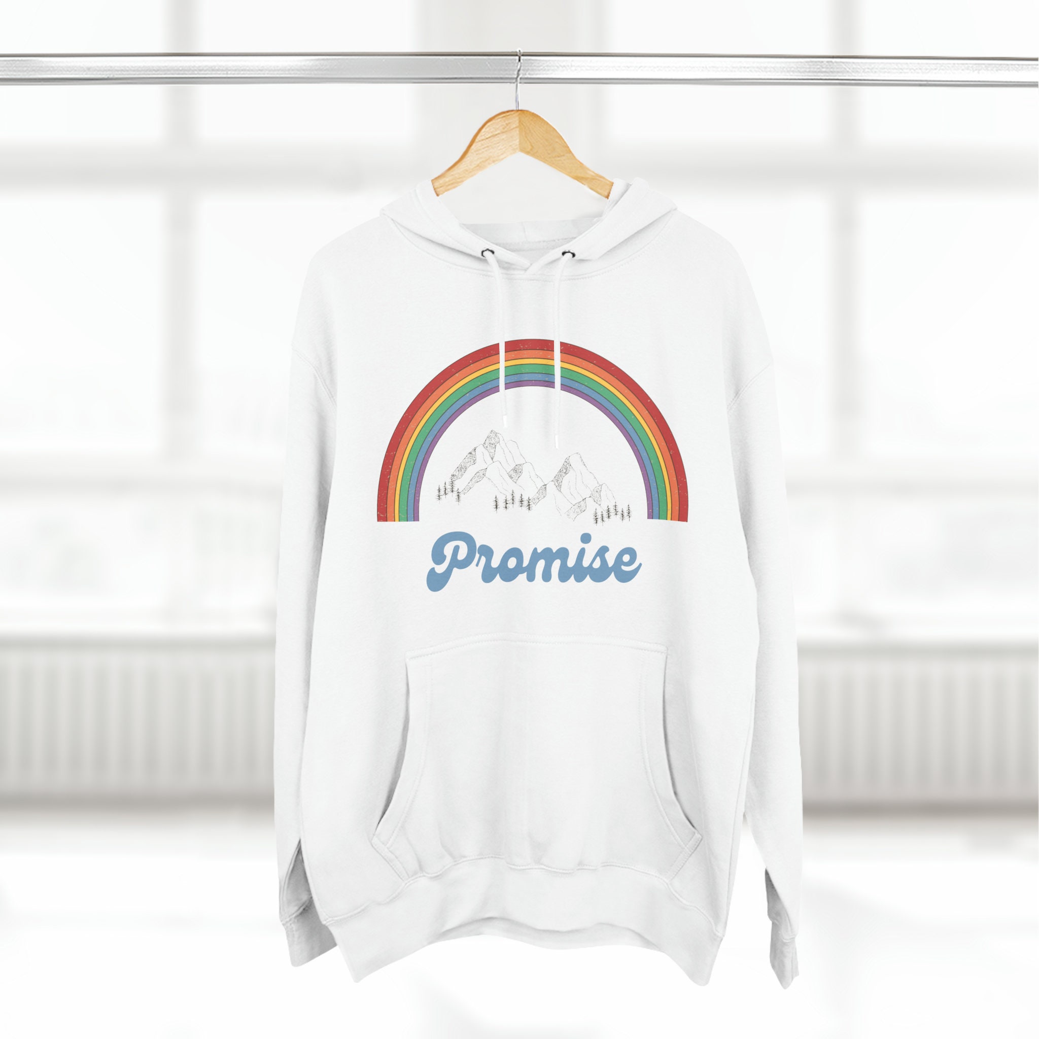 Almighty God's Promise Three-panel Fleece Hoodie, Christian Streetwear ...