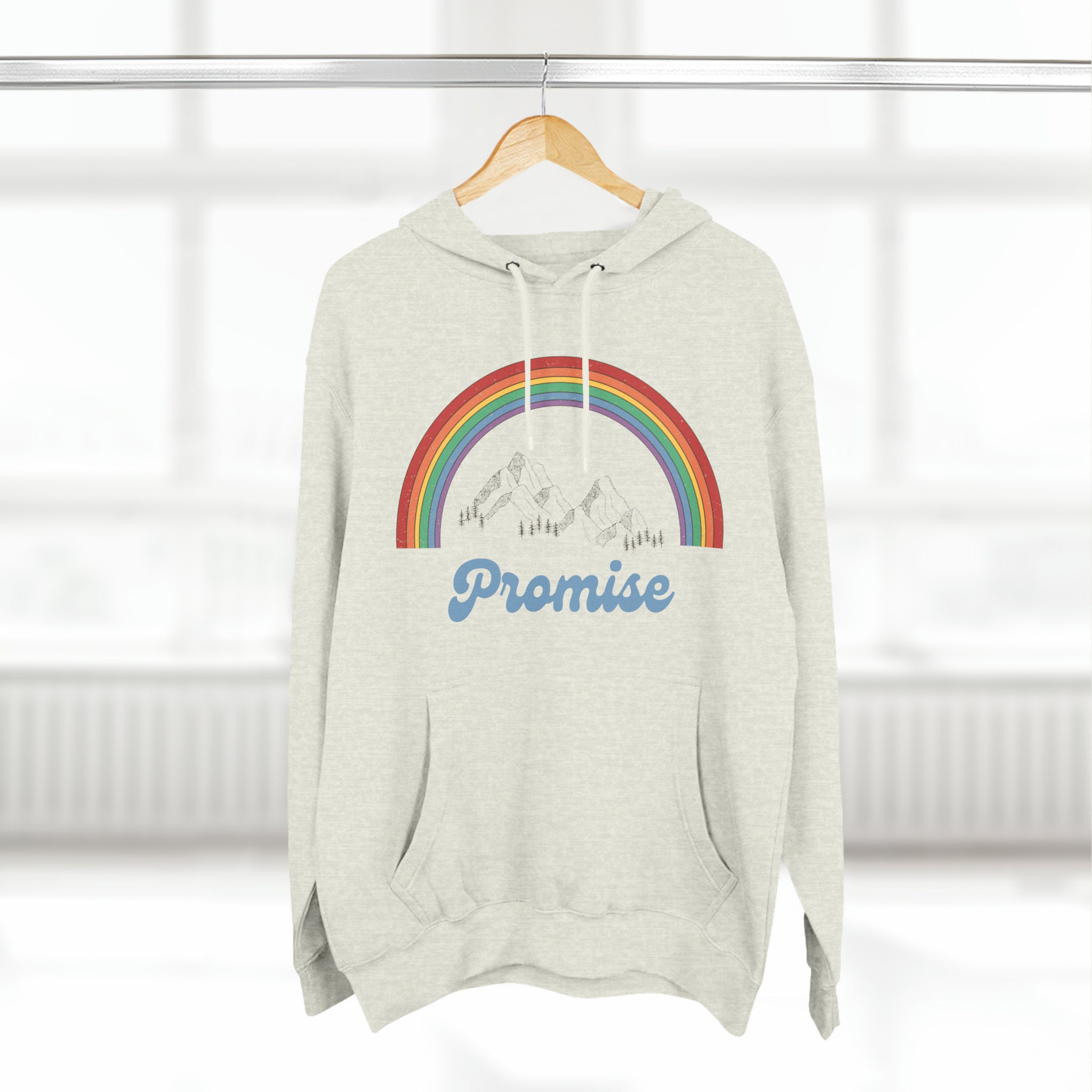 Almighty God's Promise Three-panel Fleece Hoodie, Christian Streetwear ...