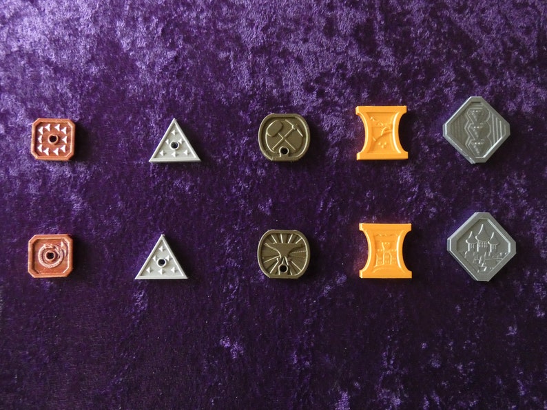 3D Printed Silver Dnd Coins: Tabletop RPG Gaming Tokens - Etsy