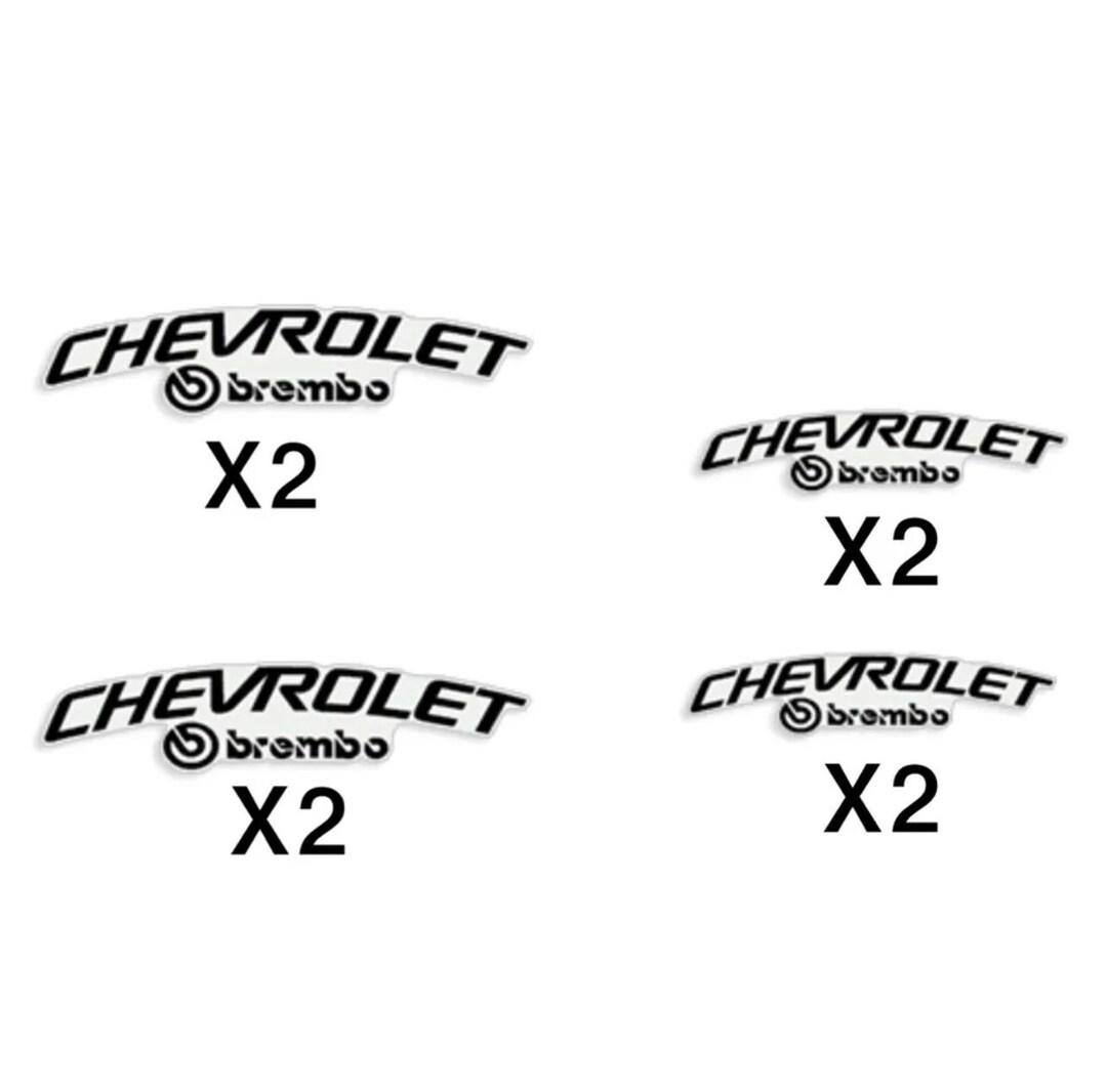 Chevy Brembo Brake Caliper Decal Set - Etsy