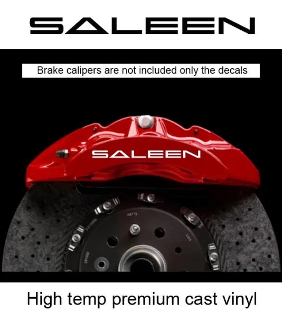 Saleen Brake Caliper Decal Set - Etsy