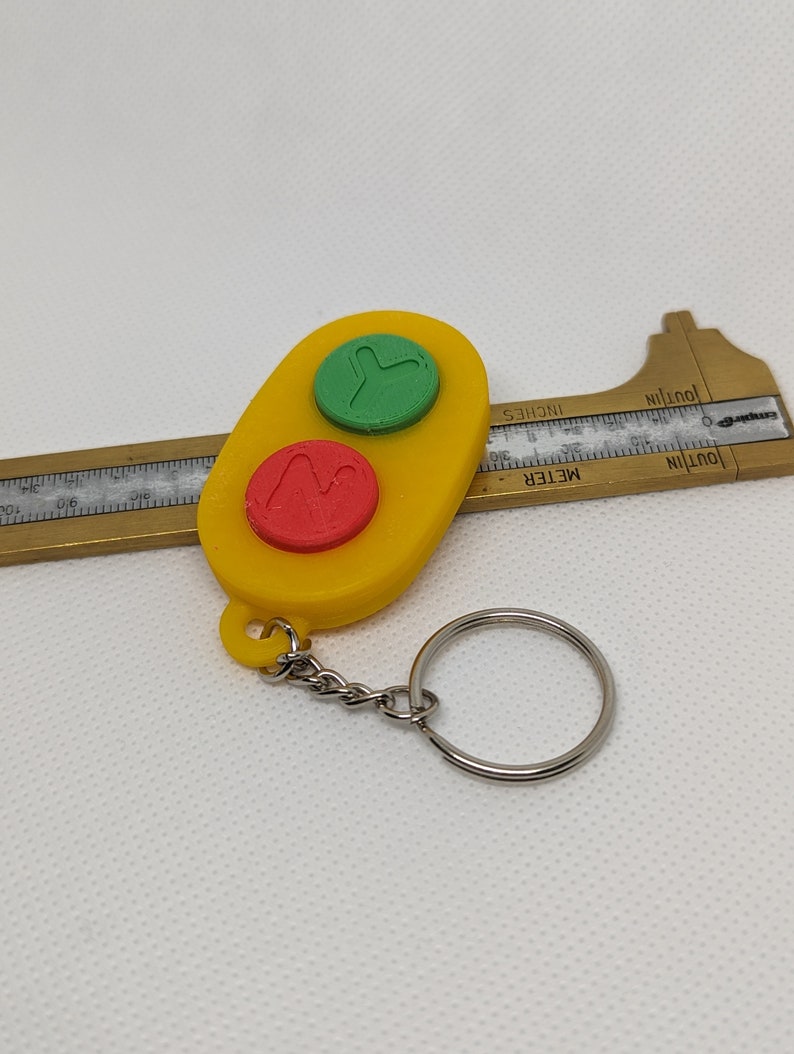 Bluey Inspired Yes No Fidget Keychain - Etsy