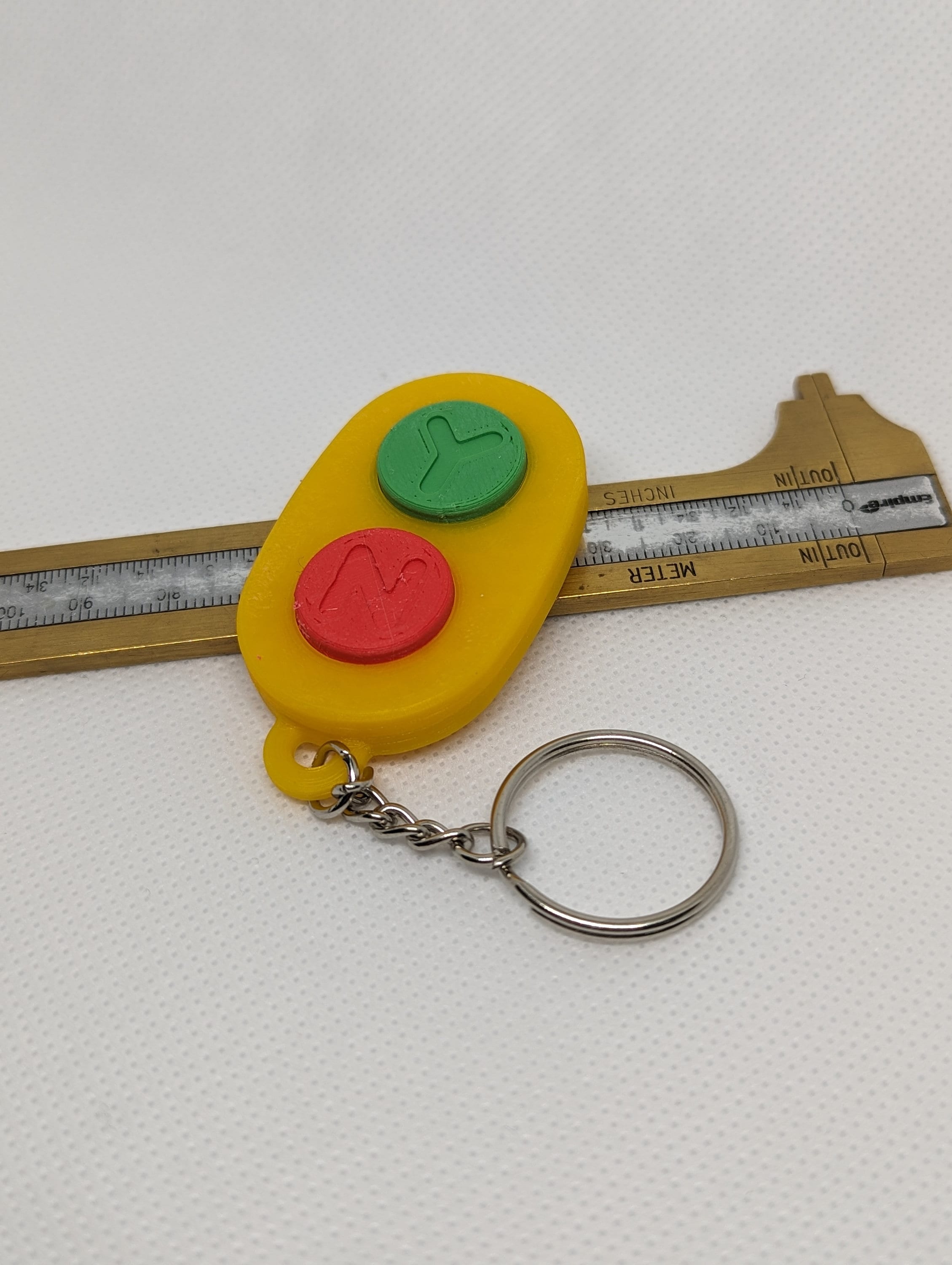 Bluey Inspired Fidget Keychain – Yes/no Click Button Toy for Kids ...