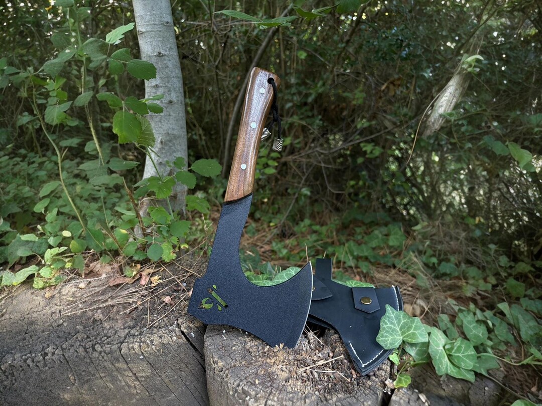 Tactical Outdoor Axe With Sheath | Versalite Camping Hatchet | Rust ...