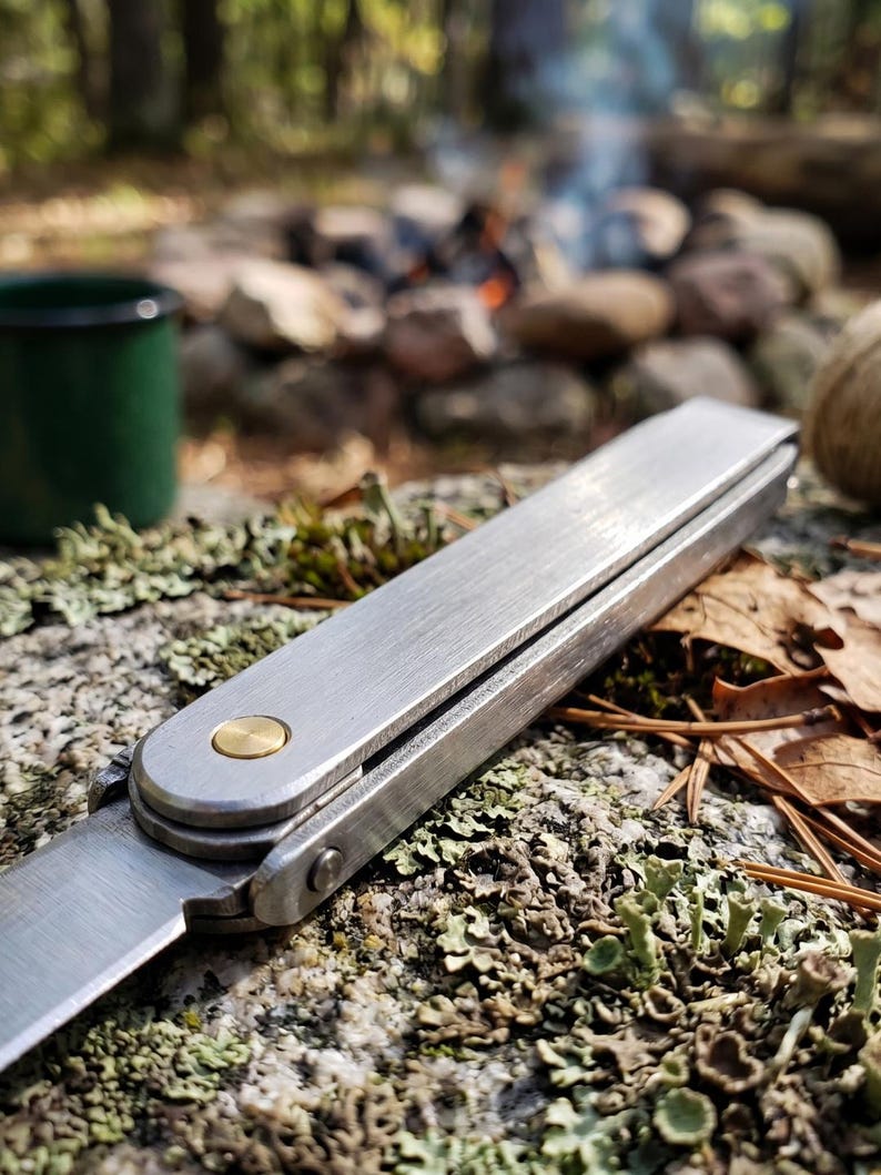 Unique Collector's Mechanical Pocket Knife, Vintage Dual-pivot Rotating ...