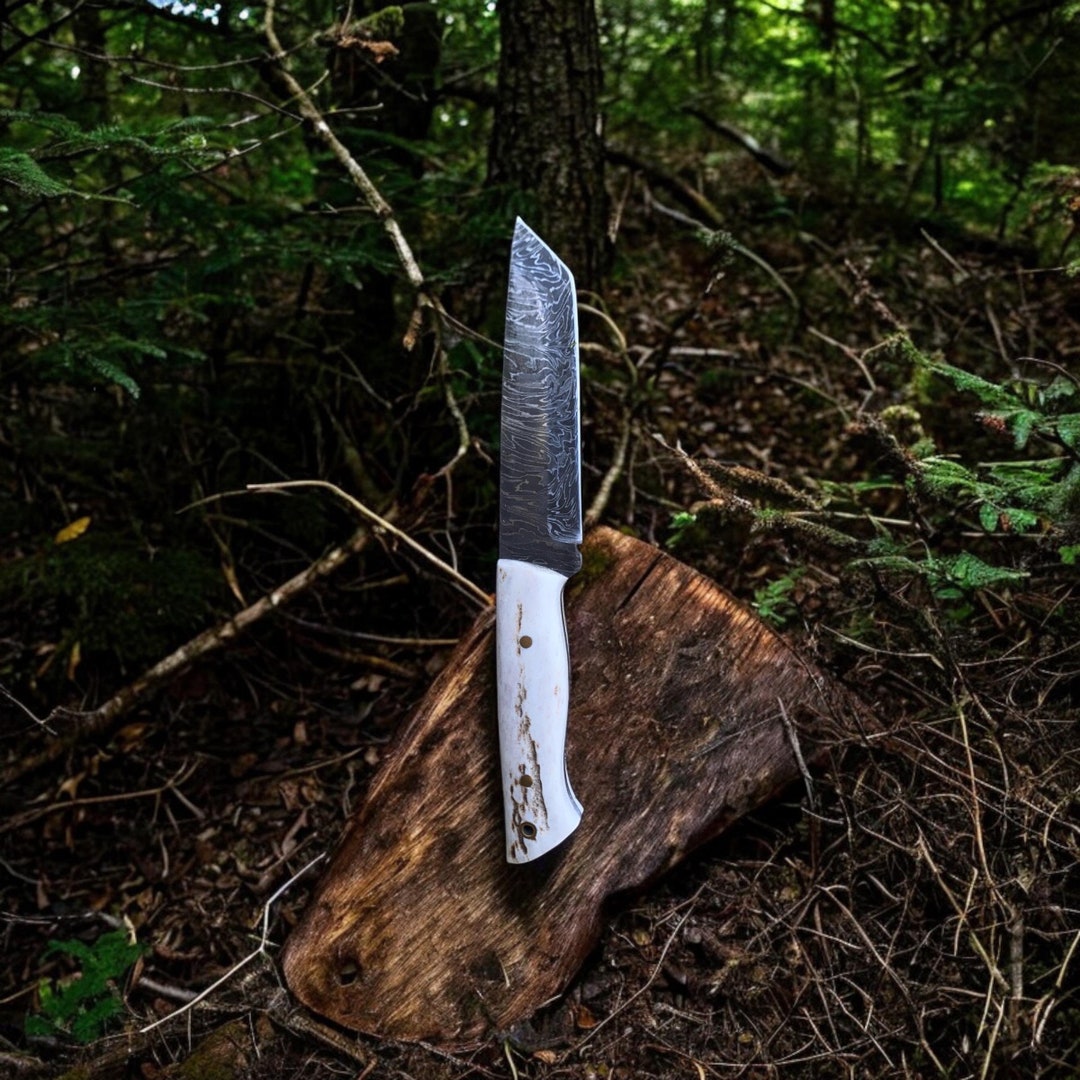 Original Damascus Tanto Model Hunting Knife, High-quality Damascus ...