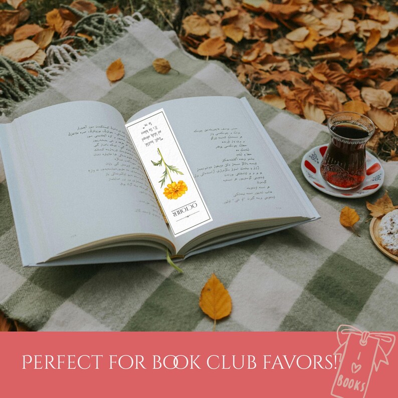 Funny Birth Flower Bookmarks Printable Set-12 Sassy Floral Bookmarks/a4 ...