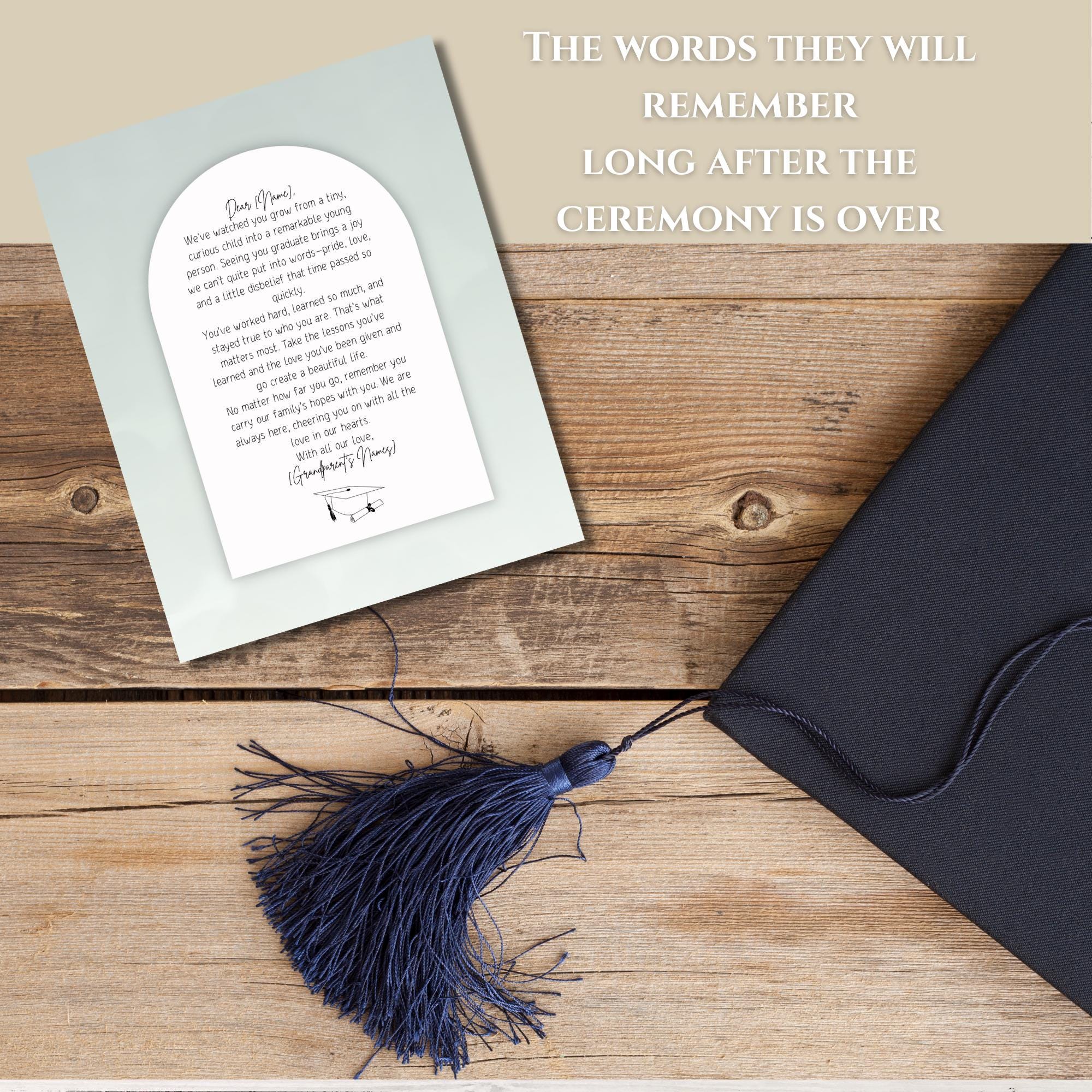 Graduation Letter From Grandparent | Printable Gift for Grandchild ...