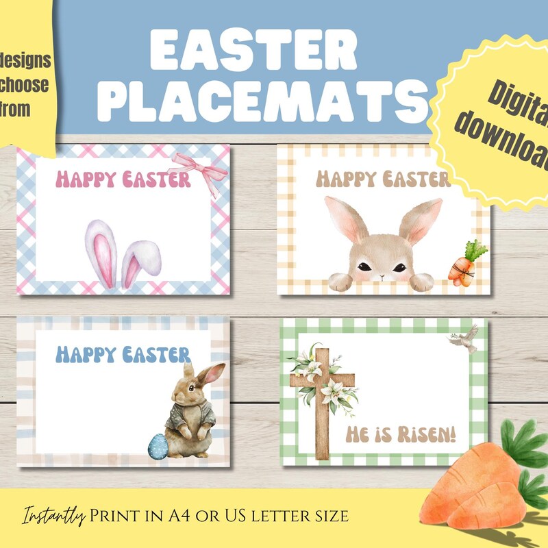 Easter Placemats - Etsy