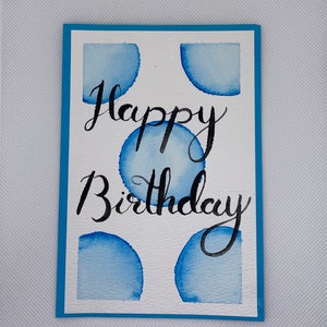 Watercolor Happy Birthday Cards - Etsy
