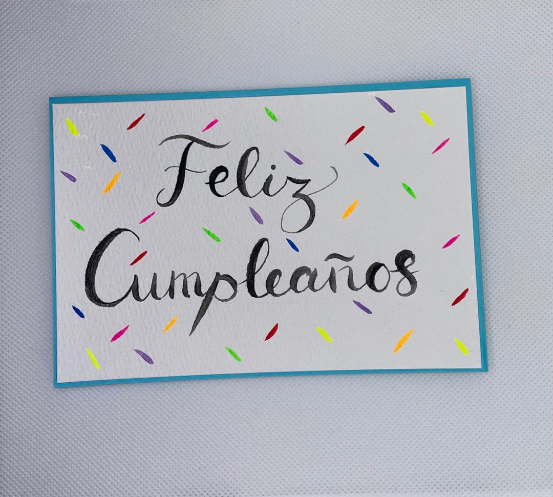 Feliz Cumpleaños Card/happy Birthday Card - Etsy