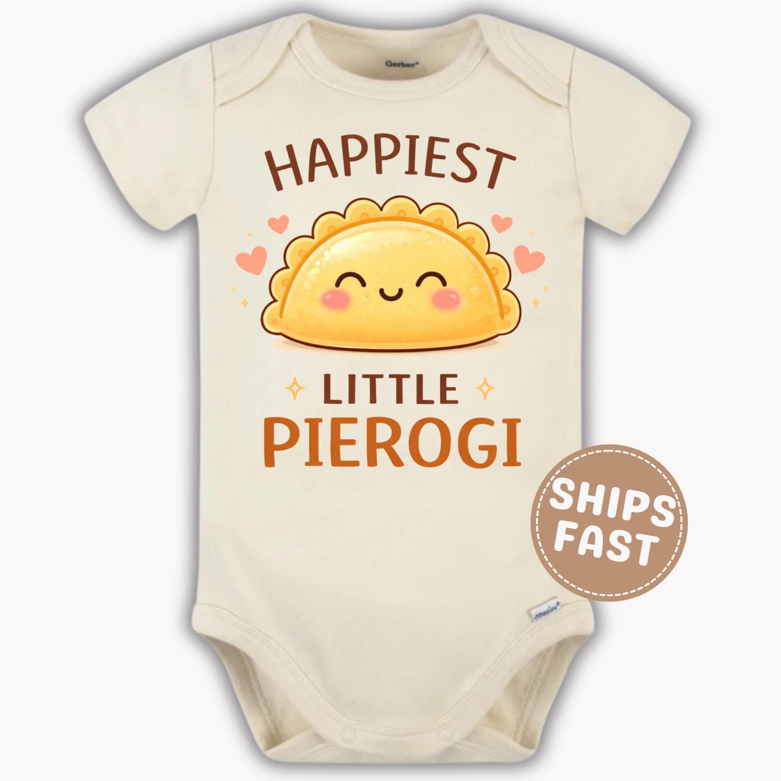 Happiest Little Pierogi Onesie® – Funny Polish Food Baby Bodysuit, Cute ...