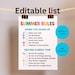 Summer Chore Chart | Editable | Printable Chore Chart for Kids | Summer ...