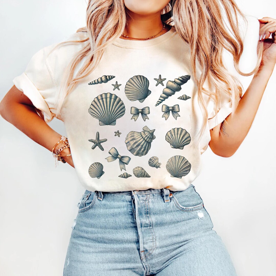 Summer Clam Seashell PNG, Coquette Beach, Shells, Retro Summer Vibes ...