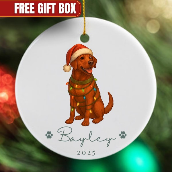 Fox Christmas Ornament - Etsy