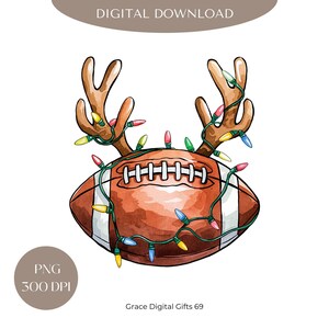 Christmas Sports Reindeer Horn PNG: Holiday Soccer, Football, Baseball ...