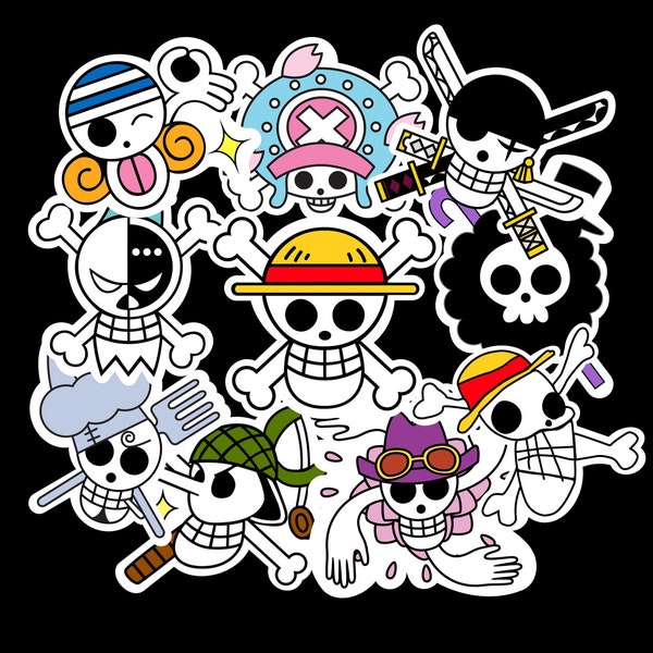 One Piece Labels Anime - Etsy