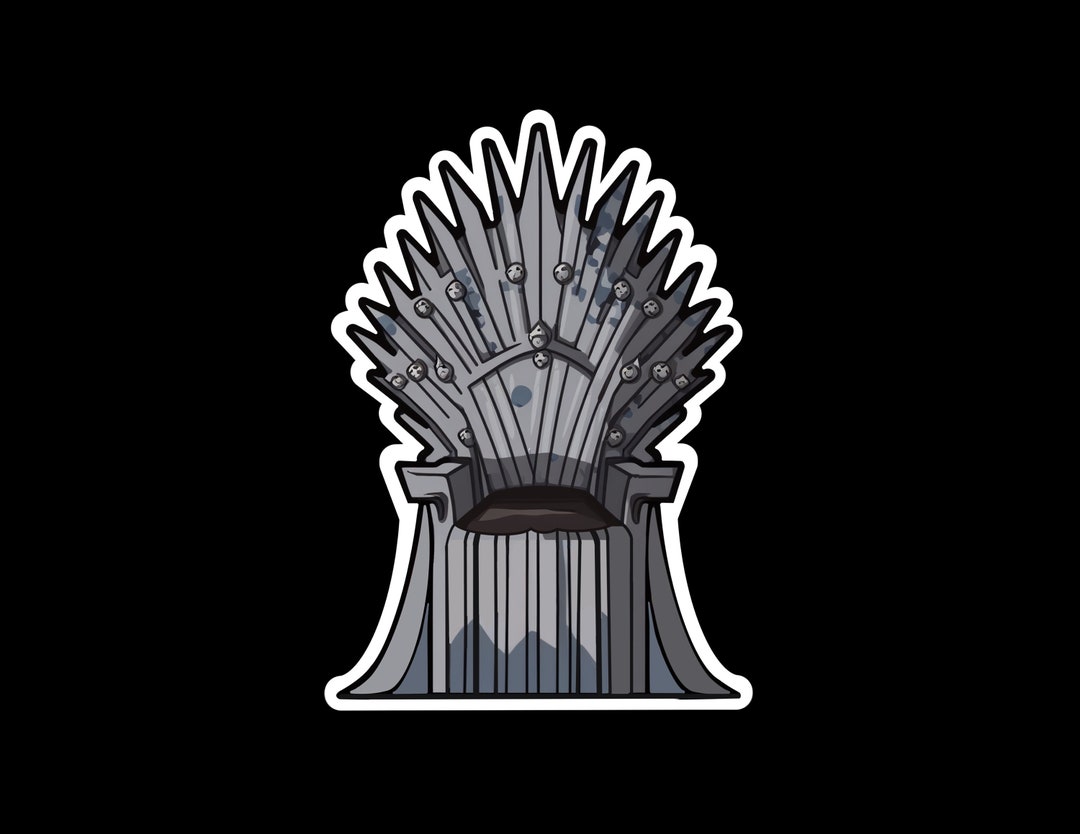 WATERPROOF STICKER Iron Throne Game of Thrones Game of - Etsy