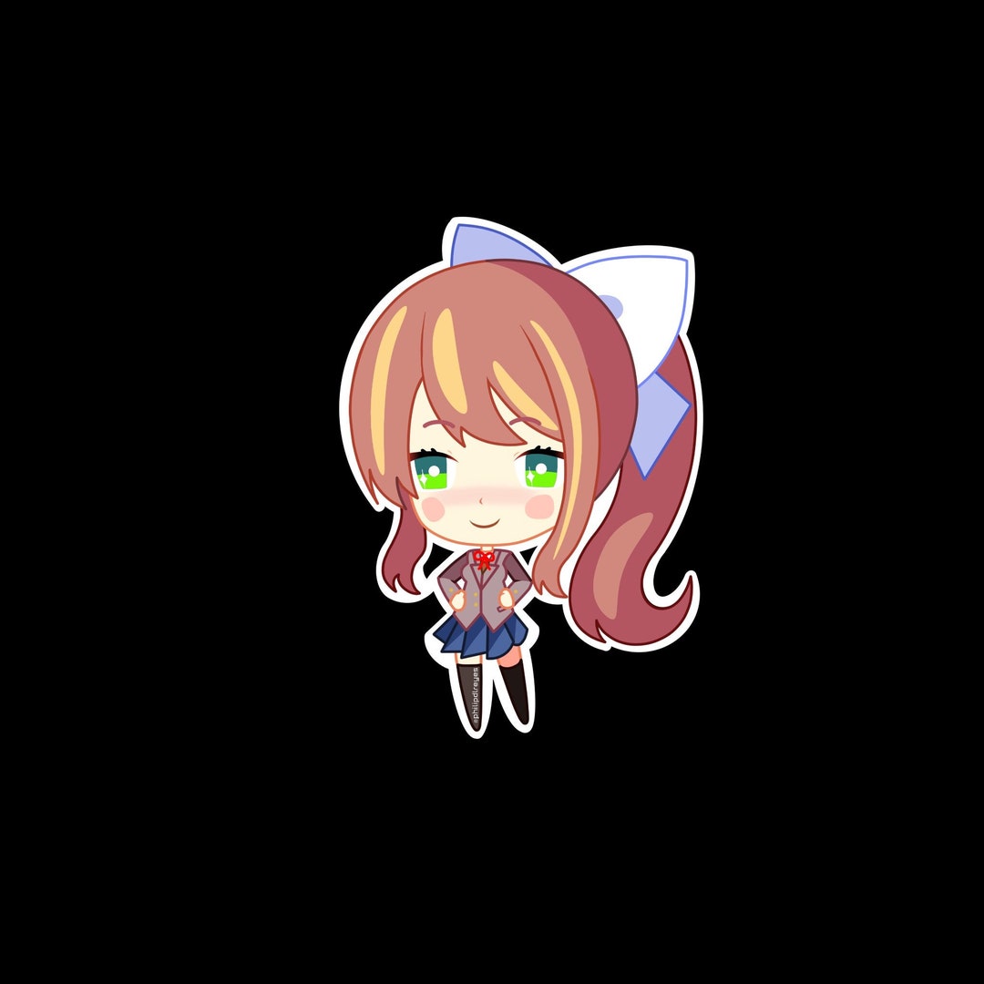 WATERPROOF STICKER Monika Doki Doki Literature Club DDLC - Etsy