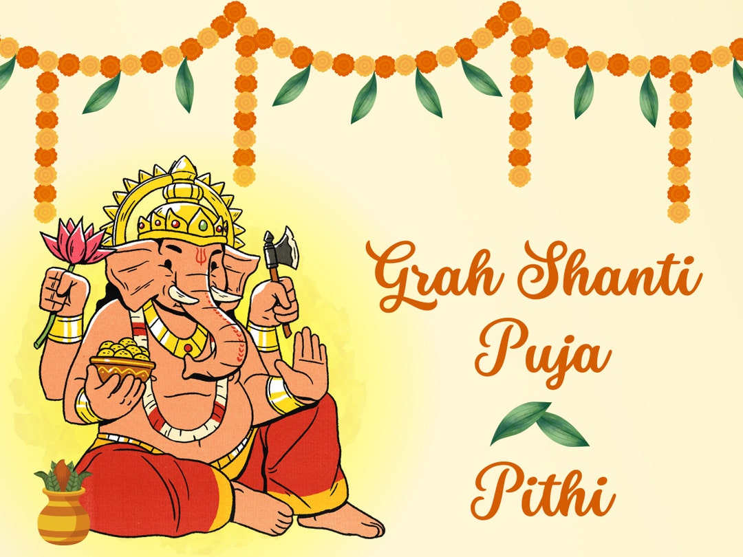 Haldi Sign Puja Sign Grah Shanti Sign Indian Wedding Sign Traditional ...