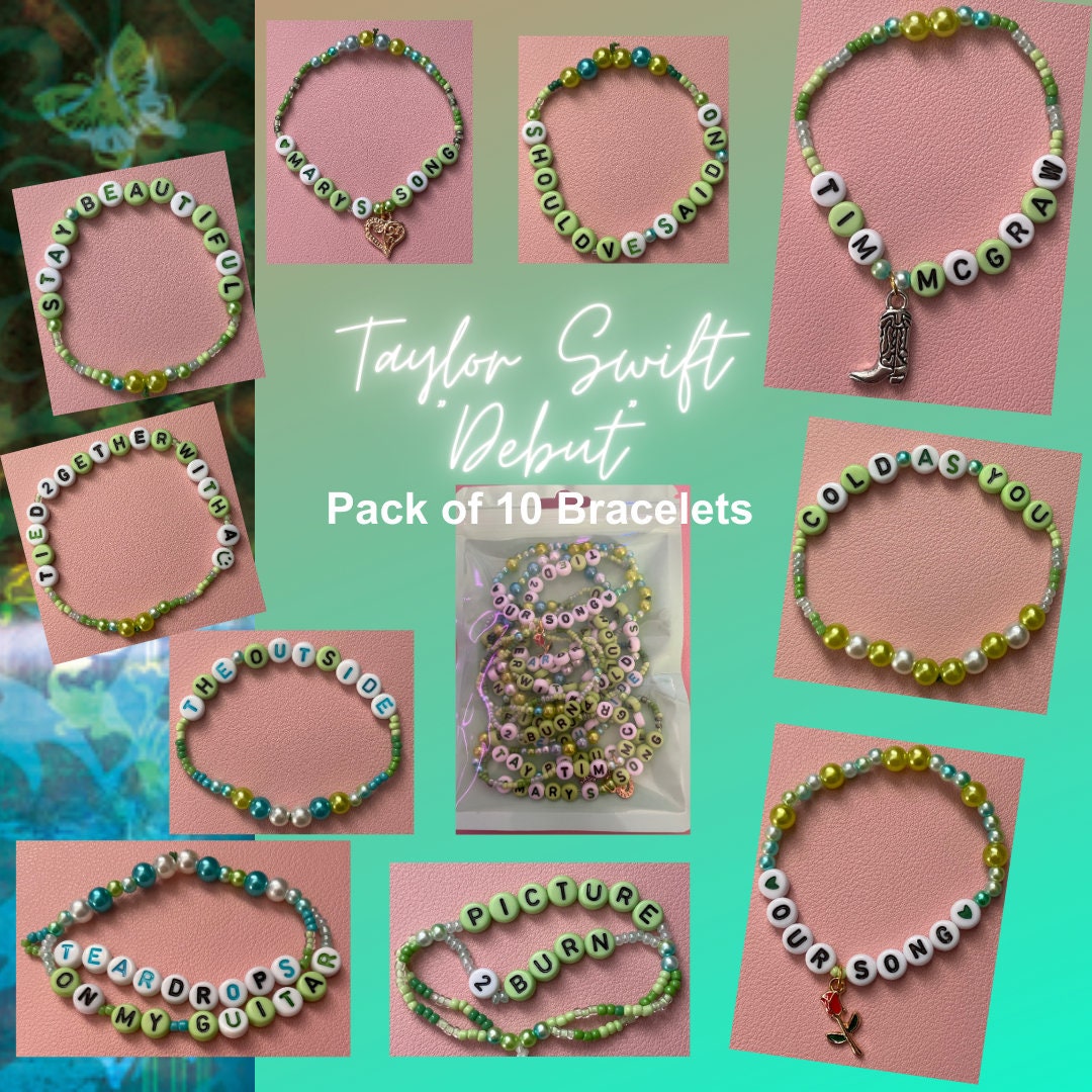 Taylor Swift Eras Tour Friendship Bracelets Pack of Debut Bracelets ...