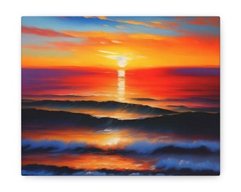 Sunset Canvas, Wall Art - Etsy