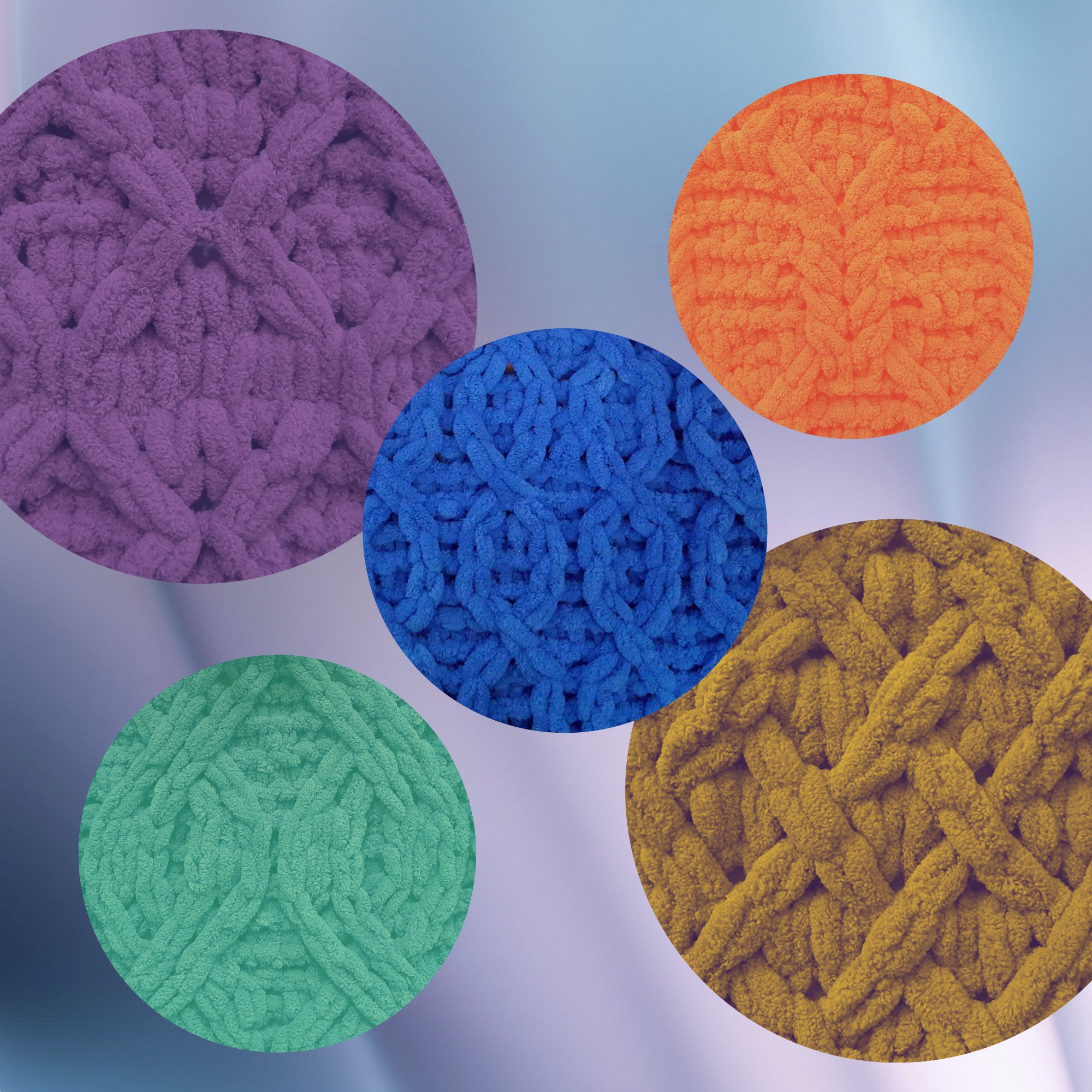 Chunky Finger Knit Loop Yarn Blanket Patterns Bundle: 5 Advanced Alize ...