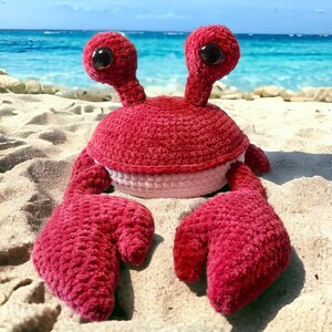 Amigurumi Crab No Sew Crochet Pattern and 6 Video Tutorials DIY, Sea ...