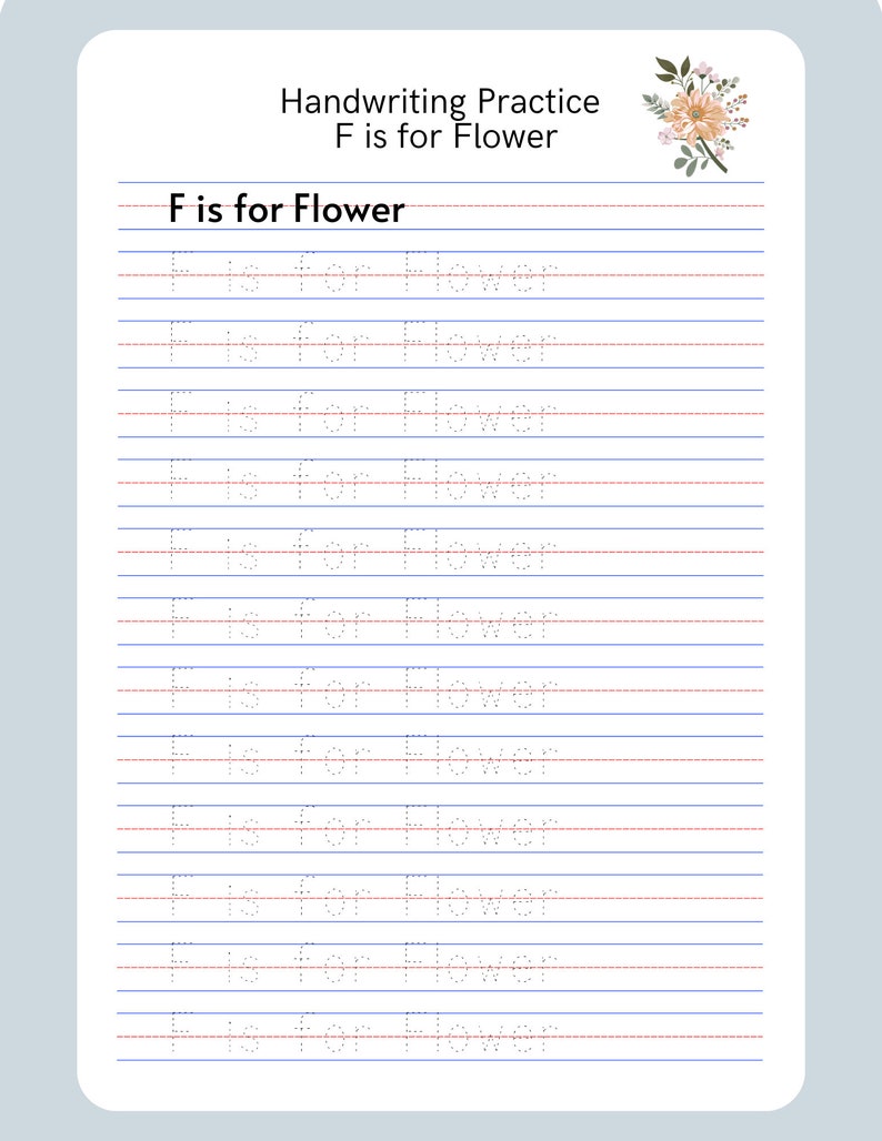 Kids' Activity Printables: Handwriting Practice - Alphabet and Sounds ...