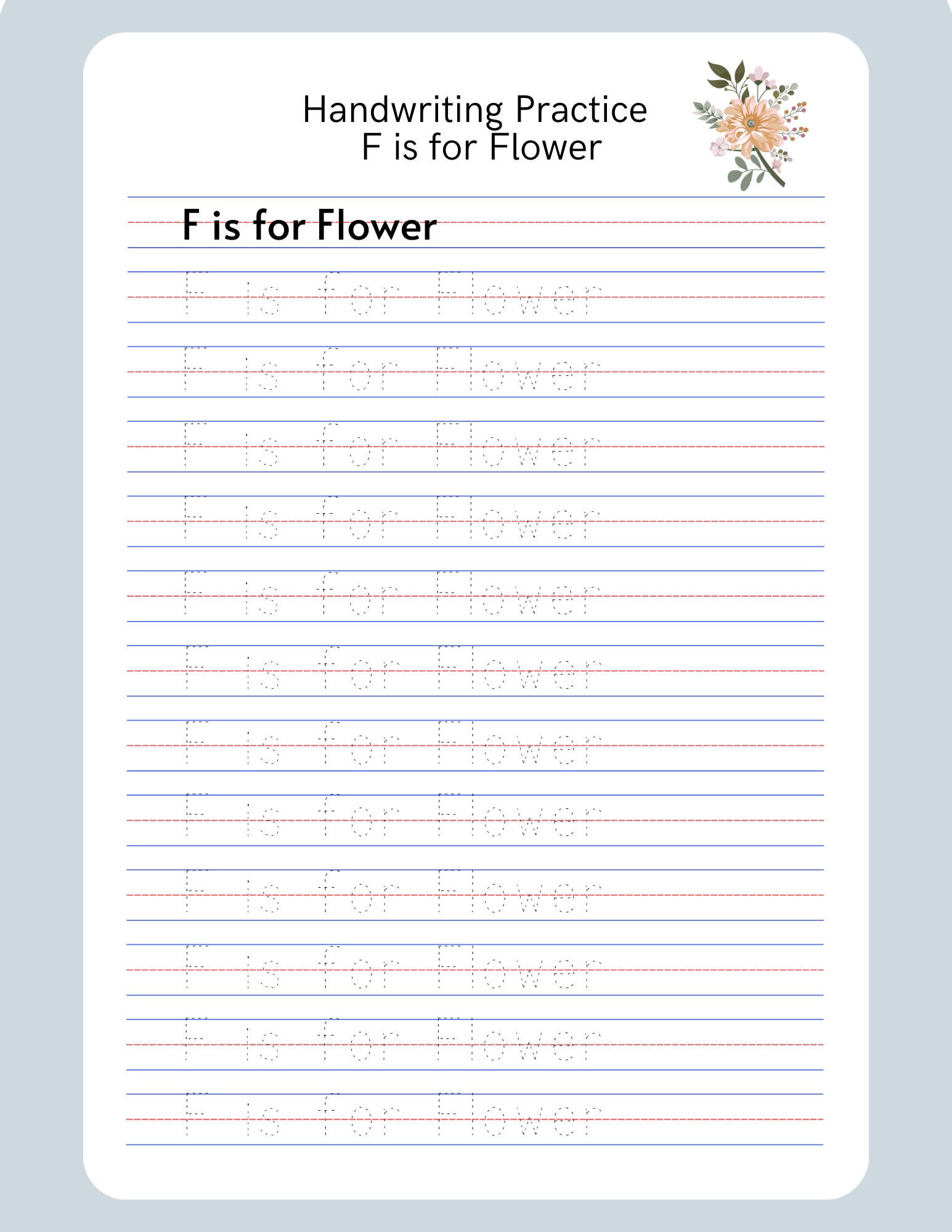 Kids' Activity Printables: Handwriting Practice Alphabet and Sounds ...