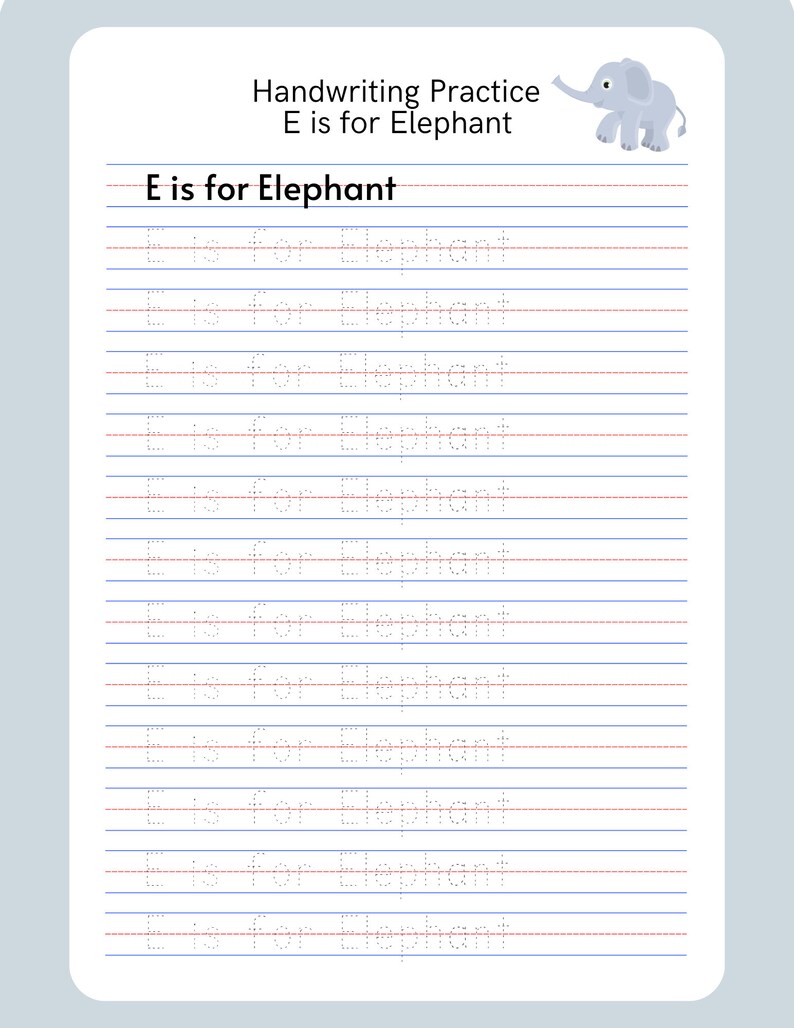 Kids' Activity Printables: Handwriting Practice - Alphabet and Sounds ...