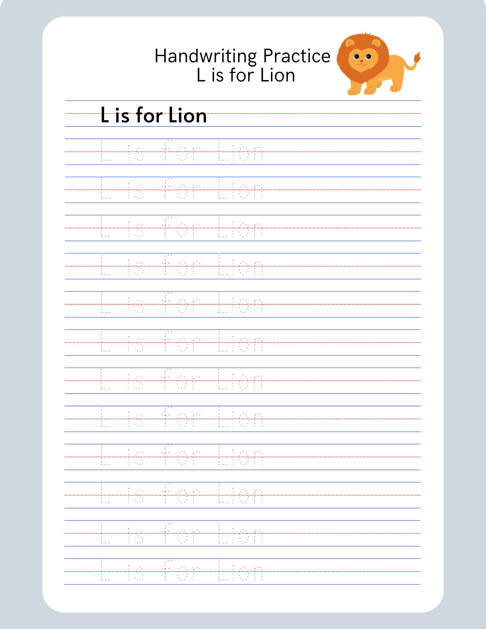 Kids' Activity Printables: Handwriting Practice Alphabet and Sounds ...