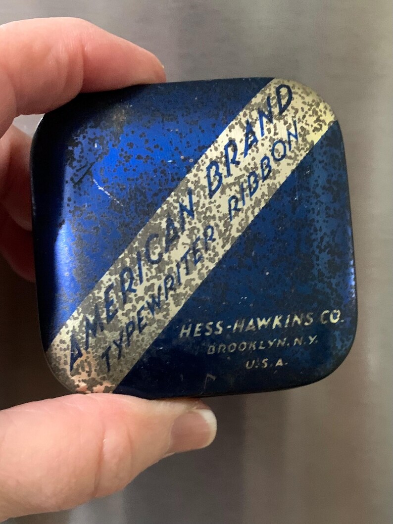 Vintage Typewriter Ribbon Tin - Etsy