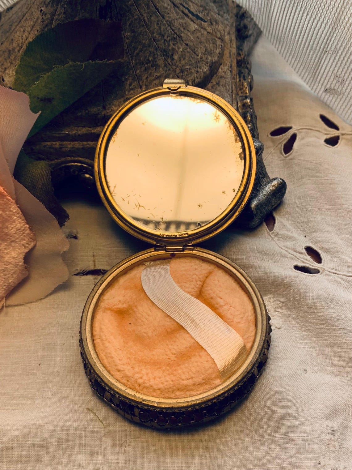 Vintage Evans Powder Compact - Etsy
