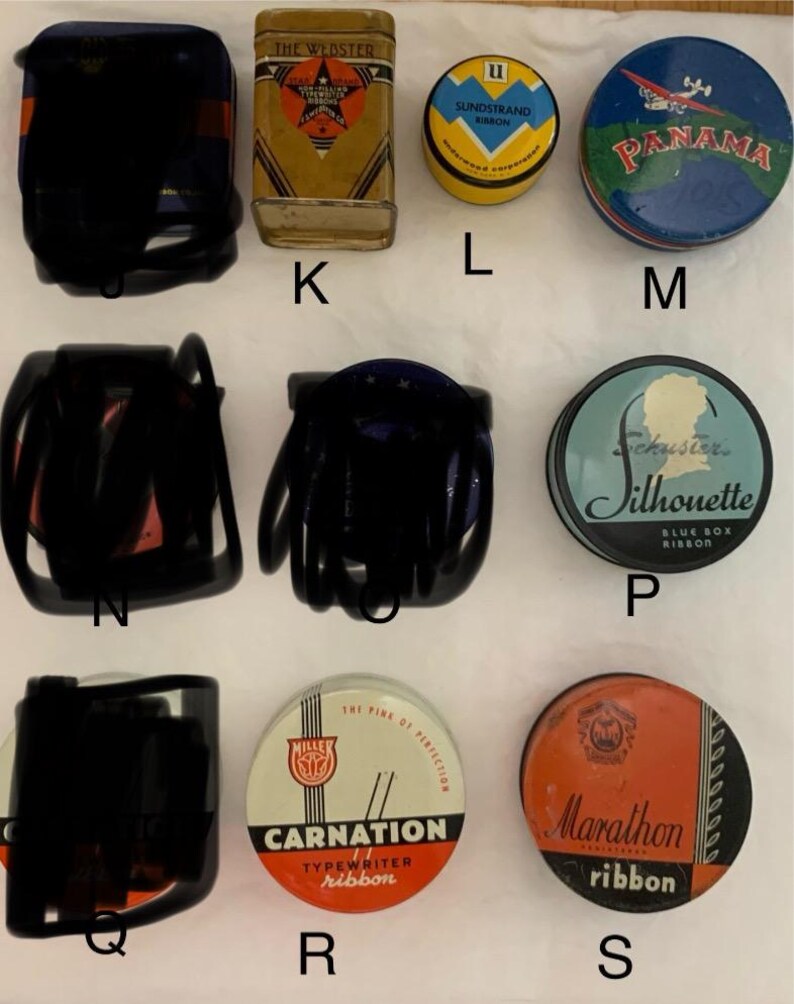 Vintage Typewriter Ribbon Tin - Etsy