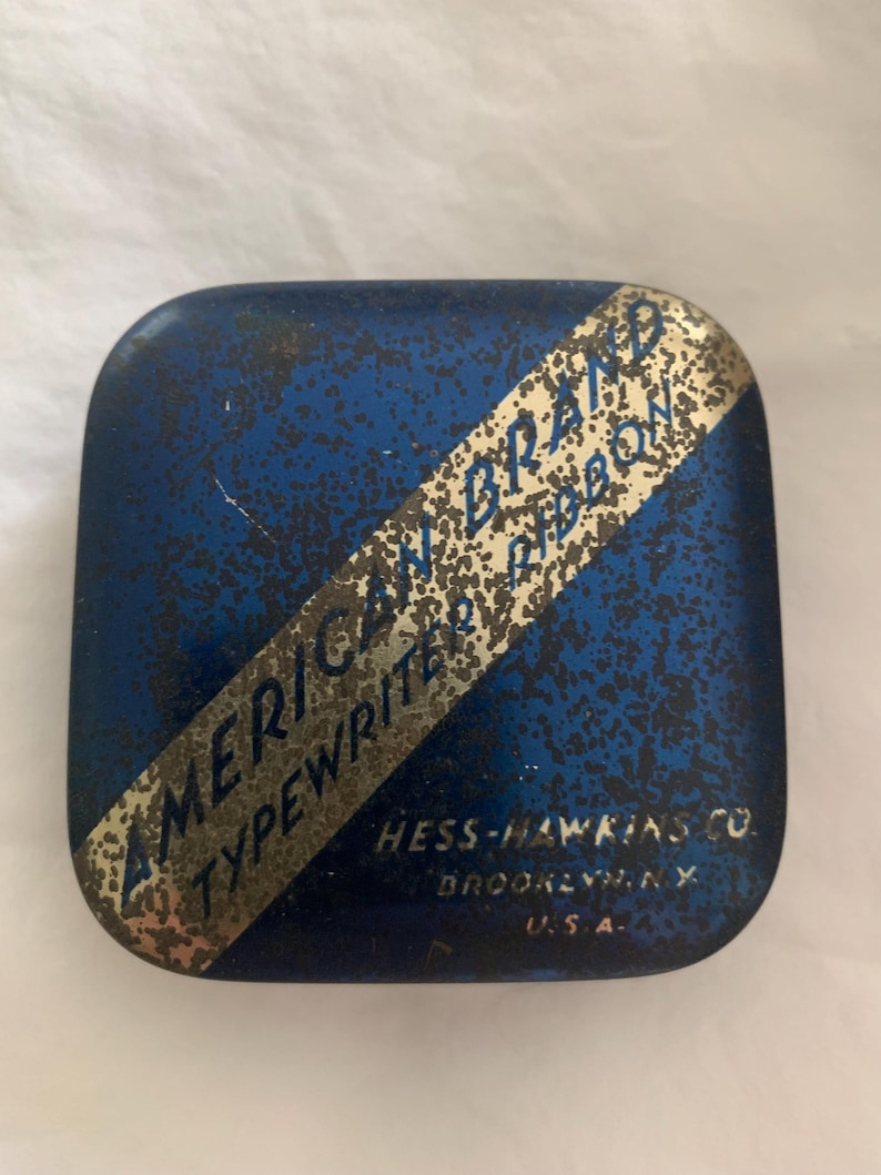Vintage Typewriter Ribbon Tin - Etsy