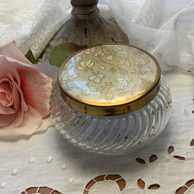 Glass Powder Jar - Etsy