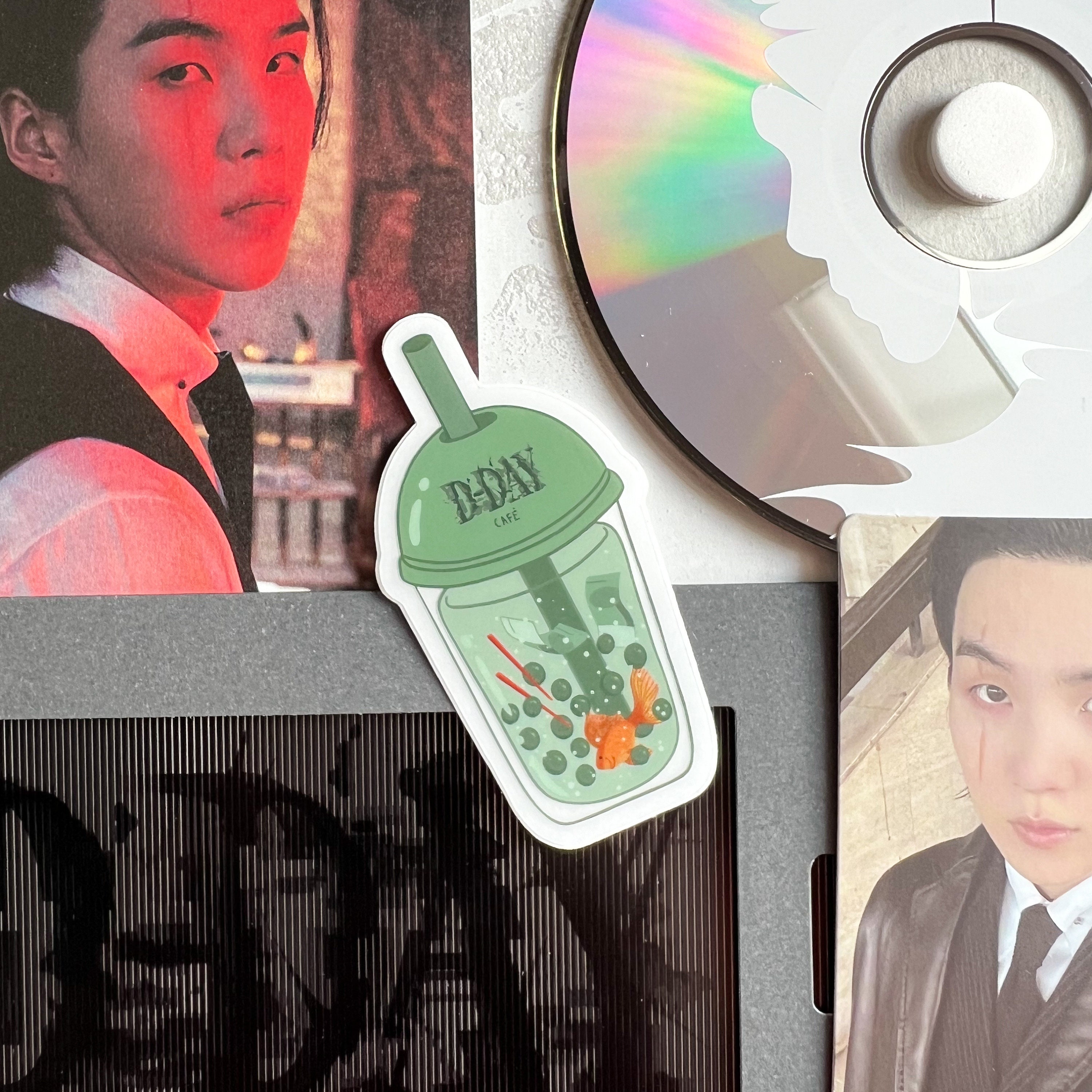 Transparent BTS Album Boba Sticker - Etsy